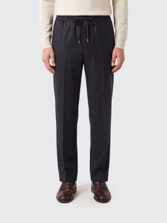 Dr&ocirc;le de Monsieur Dr&ocirc;le de Monsieur Pantalon droit en laine m&eacute;lang&eacute;e avec cordon de serrage
