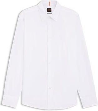 BOSS Hommes Relegant 6 Chemise Regular en Popeline de Coton