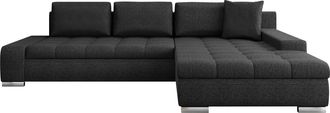 Mirjan24 Eckcouch Ecksofa Orkan, Elegante Sofa mit Schlaffunktion und Bettfunktion, Bettkasten Couch L-Sofa, Ottomane Universal (Majorka 03)
