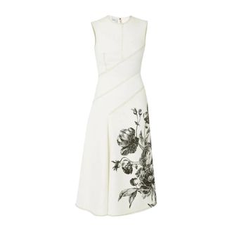 Erdem &Auml;rmelloses Blumenkleid - - Dresses - Damen - Wei&szlig; - M
