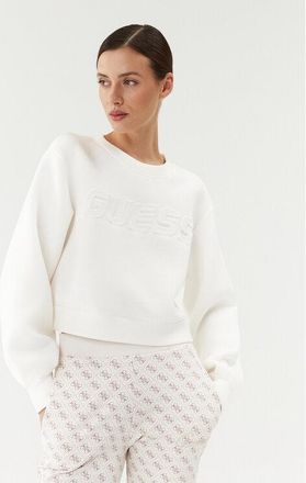 Guess Sweatshirt Cindra V3BQ15 K7UW2 Weiß Regular Fit