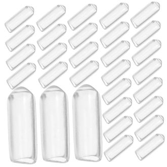 NUOBESTY 300 St&uuml;ck Gummikappen f&uuml;r Lochwandhaken 6mm Transparent Endkappen f&uuml;r Supermarktregale Schutzkappen f&uuml;r Hakenspitzen Zur Hakenfixierung