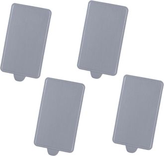 Cabilock 100st&uuml;cke Silberne Mousse Matten Papier Cake Serving Base Gro&szlig;e Einweg Kuchenboard Unterlage Umweltfreundliche Pappteller F&uuml;r Cupcakes Mousse Mini Geb