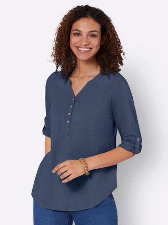 Witt Klassische Bluse Longbluse Langarm