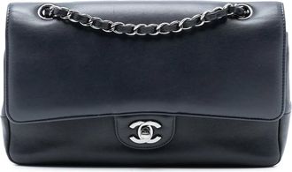 Chanel Hobo Bags - Medium Smooth Calfskin Pure Double Flap - Gr. unisize - in Schwarz - f&uuml;r Damen