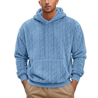 Generic Sweat &agrave; capuche pour homme Couleur unie Sport Casual Sweatshirt Streetwear Sportif Loisirs Mode Quotidien Chaud Respirant Automne Hiver Haute Qualit&eacute; 