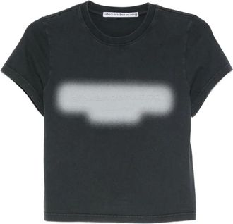 Alexander Wang Femme, Tops, Noir, Taille: 40 FR T-shirt graphique