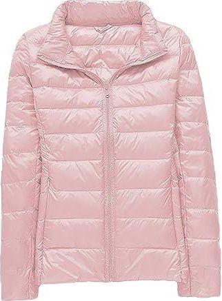 Generico Doudoune Femme 100 Grammes Coupe Vent Léger Matelassé Doudounes Sans Capuche Chaud Hiver Pliable Gilet Élégant Décontracté Confortable Veste Demi-Sais