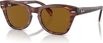 Ray-Ban Rb0707s Sonnenbrillen Havana Gestreift Fassung Braun Glas 50-21