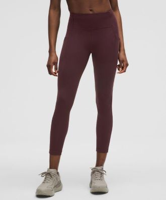 lululemon Swift Speed Leggings mit hohem Bund f&uuml;r Frauen - 64 cm - Gr&ouml;&szlig;e 10 in Goodnight Plum