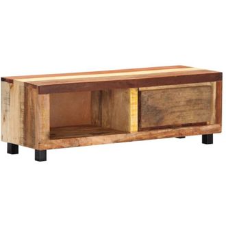 vidaXL TV-Schrank 100x30x33 cm Altholz Massiv Vidaxl