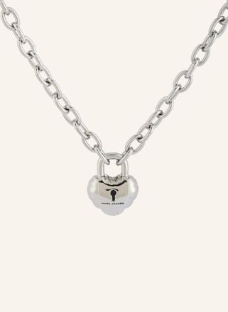 Marc Jacobs Halskette Balloon Heart Lock Pendant silber