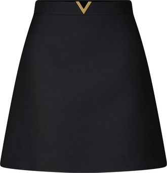 Valentino Kurzer Rock mit Logo-Detail