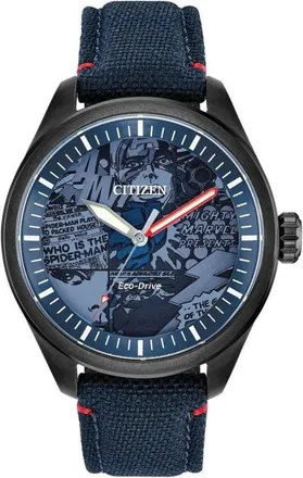 Citizen Citizen, Homme, Accessoires, Bleu, Taille: ONE Size Montre de sport en tissu avec bracelet en caoutchouc