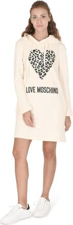 Love Moschino Damen, Kleider, Beige, XSGröße