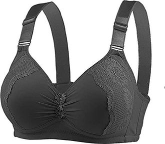 Generic 2026 Soutiens-gorge pour femmes soutien-gorge paire poitrine dame de taille bonnet mince sous-v&ecirc;tements Plus, Noir, 76