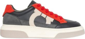 Ferragamo Homme, Chaussures, Gris, Taille: 43 EU Cassina Baskets