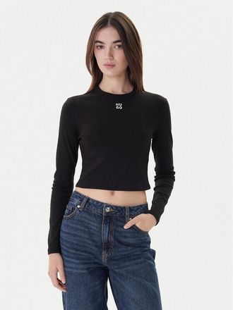 HUGO BOSS Hugo Bluse Dafilomena_3 50518378 Schwarz Slim Fit