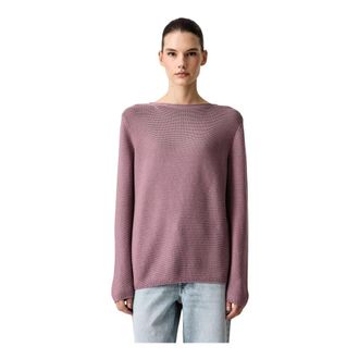 Marc O'Polo Pull en maille &agrave; col rond - Femme - Pulls - Rose - Taille: 40 FR