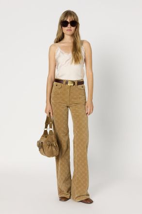 Gerard Darel Top &agrave; fines bretelles et dentelle - ALISON - Ecru