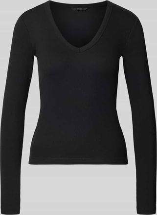 Vero Moda Slim Fit Langarmshirt aus Baumwoll-Mix Modell CHLOE