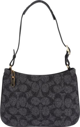 Coach Crossbody Bags - Coach Wool Monogram Penelope Shoulder Bag - Gr. unisize - in Schwarz - f&uuml;r Damen
