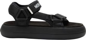 Moon Boot unisex, Chaussures, Noir, Taille: 37 EU Sandales Plates