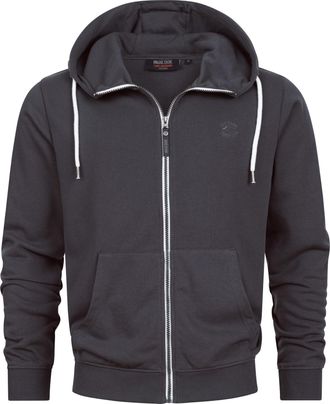 Indicode Herren INChristos Sweatjacke mit Kapuze und Rei&szlig;verschluss | Hooded Jacket Kapuzenjacke f&uuml;r M&auml;nner Dk Grey, XXL