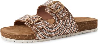 Tamaris Pantolette Damen Flach rosa,EU 41