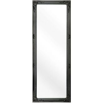 Beliani Beliani - Wandspiegel Schwarz rechteckig 50 x 130 cm Kunststoff mit eleganter Ausstrahlung Rechteckig Klassisch