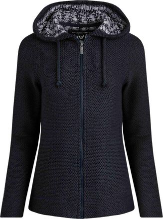 Weird Fish Chicoa Macaroni Hoodie mit durchgehendem Rei&szlig;verschluss (Pullover/Pullover/Fleece), navy, 42