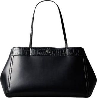 Calvin Klein Sac &eacute;paule effet crocodile