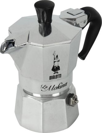 Bialetti BIA290493 Mokina Kaffeebereiter, 1/2 Tasse, Schwarz