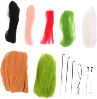 TOPBATHY Nadelfilzset Zum Basteln Von Tierpuppen Mit Filzmaterial Und Wollfilzmaterial F&uuml;r Handfilzarbeiten Filzmaterial Anf&auml;nger