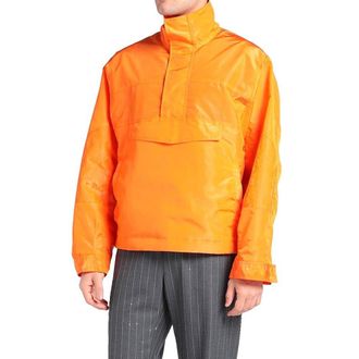 Dior Mens Orange Polyester Shell Jacket Clothing