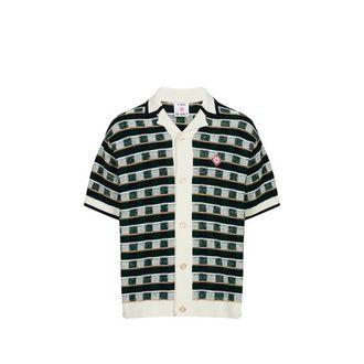 Casablanca Chemise en maille &agrave; motif en coton