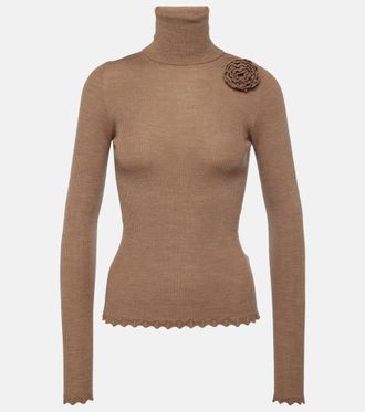 Blumarine Pull à col roulé en laine