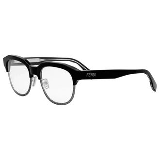 Fendi Quadratische Sonnenbrille aus Metall - - Accessories - unisex - Schwarzk - ONE SIZE