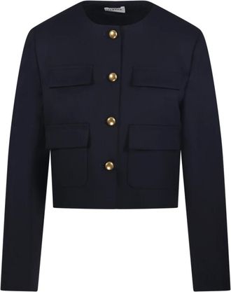 P.A.R.O.S.H. P.a.r.o.s.h., Femme, Vestes, Bleu, Taille: 40 FR Veste Liliuxy25