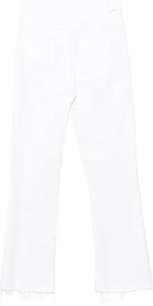 Mother Ankle Fray Jeans - White
