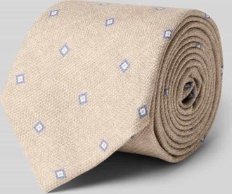 Gierremilano Seidenkrawatte aus reiner Seide mit Logo-Patch (7,5 cm)