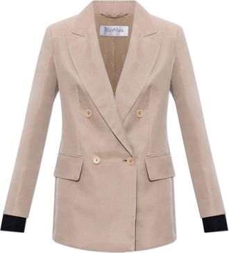 Max Mara Femme, Vestes, Beige, Taille: 38 FR Feltro Blazer