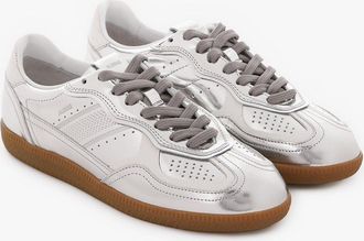 Alohas Baskets Tb.490 en cuir m&eacute;tallis&eacute;