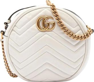 Gucci Pre-owned Sac bandouli&egrave;re matelass&eacute; - Femme - Pre-owned - Blanc - Taille: ONE Size