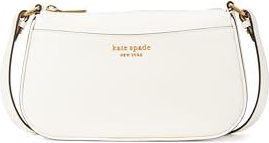 Kate Spade New York Bleecker Saffiano Leather Small Crossbody Bag, Petit Sac &agrave; bandouli&egrave;re Femme, Ivoire, Taille Unique