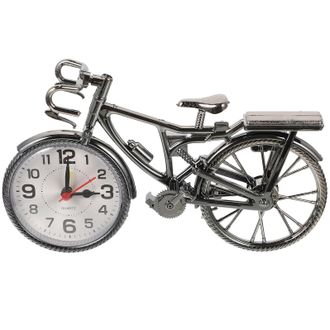 Lurrose Fahrrad Tischuhr aus Kunststoff Retro Wecker f&uuml;r Schlafzimmer Dekorative Kinderuhr Kreatives Geburtstagsgeschenk Langlebige Tischuhr im Europ&auml;ischen S