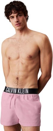 Calvin Klein Herren Badeshorts Short mit Logobund, Rosa (Sweet Pink), M