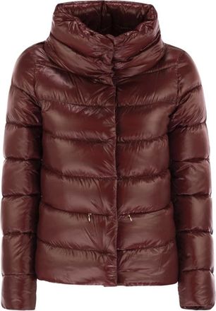 Herno Femme, Vestes, Rouge, Taille: 38 FR Ultralight Nylon Down Jacket