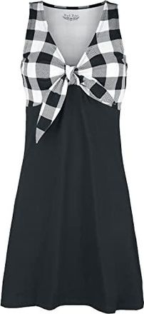 Rock Rebel by EMP Femme Robe Courte Noire en Look Rockabella M