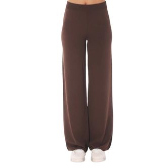 KANGRA Femme, Pantalons, Brun, Taille: 48 FR Pantalon Palazzo en Viscose